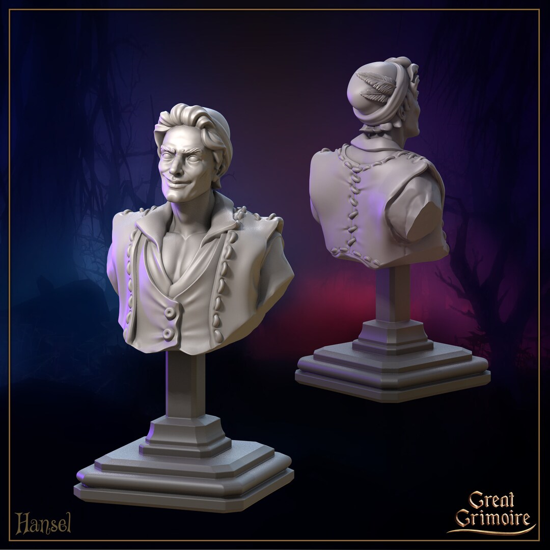 Bust of Hansel, the Forest Guide | Busts | by Great Grimoire | D&D ...