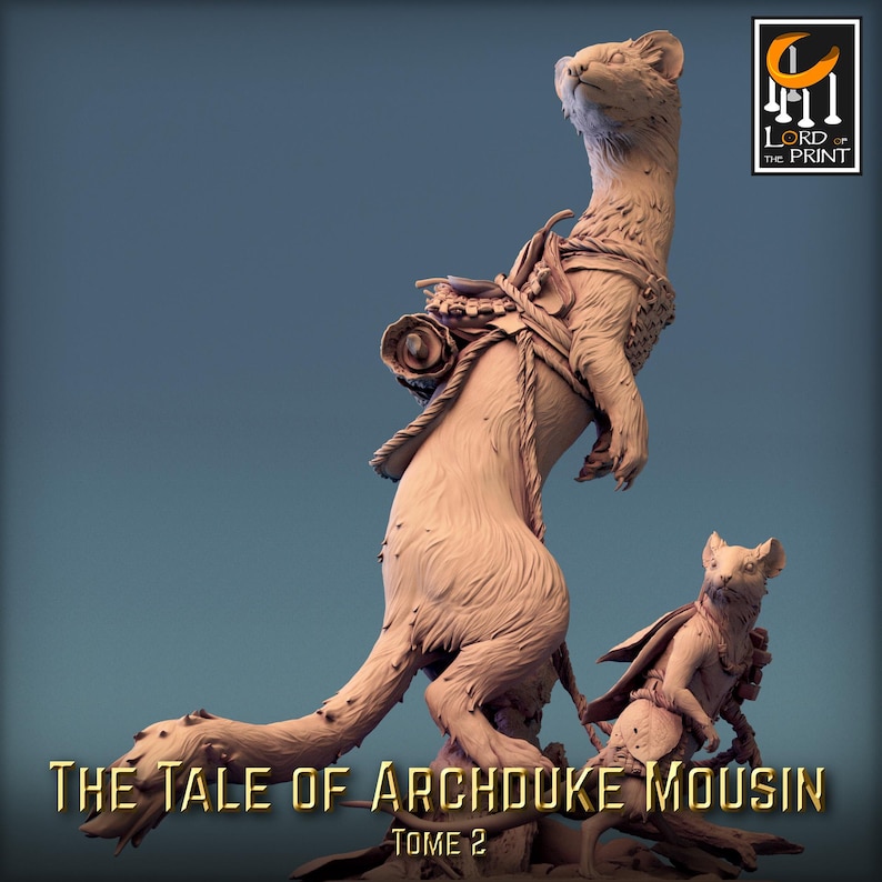 Mousin Weasel Stand by Rescale Miniatures - Etsy