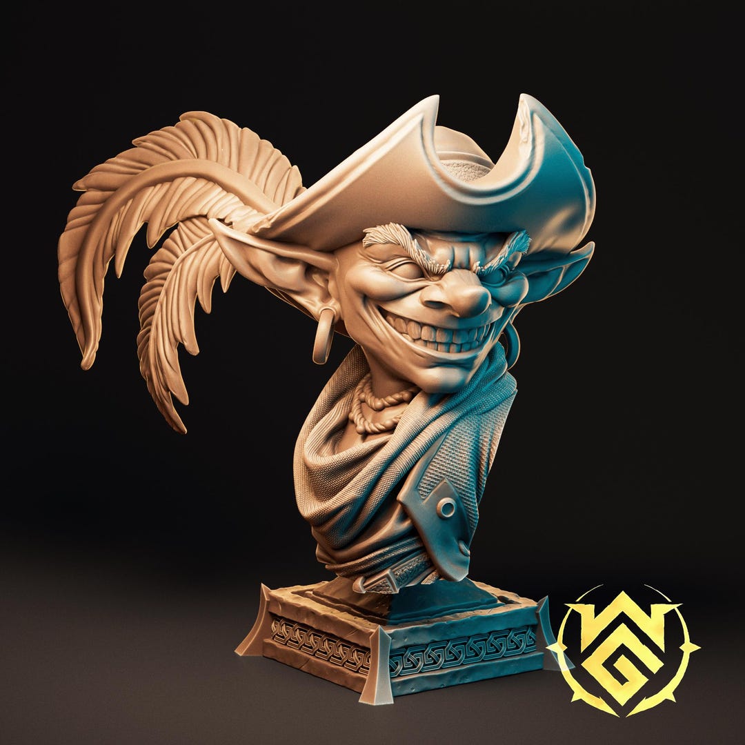 Bust of the Goblin Gunslinger by the Witchguild - Etsy