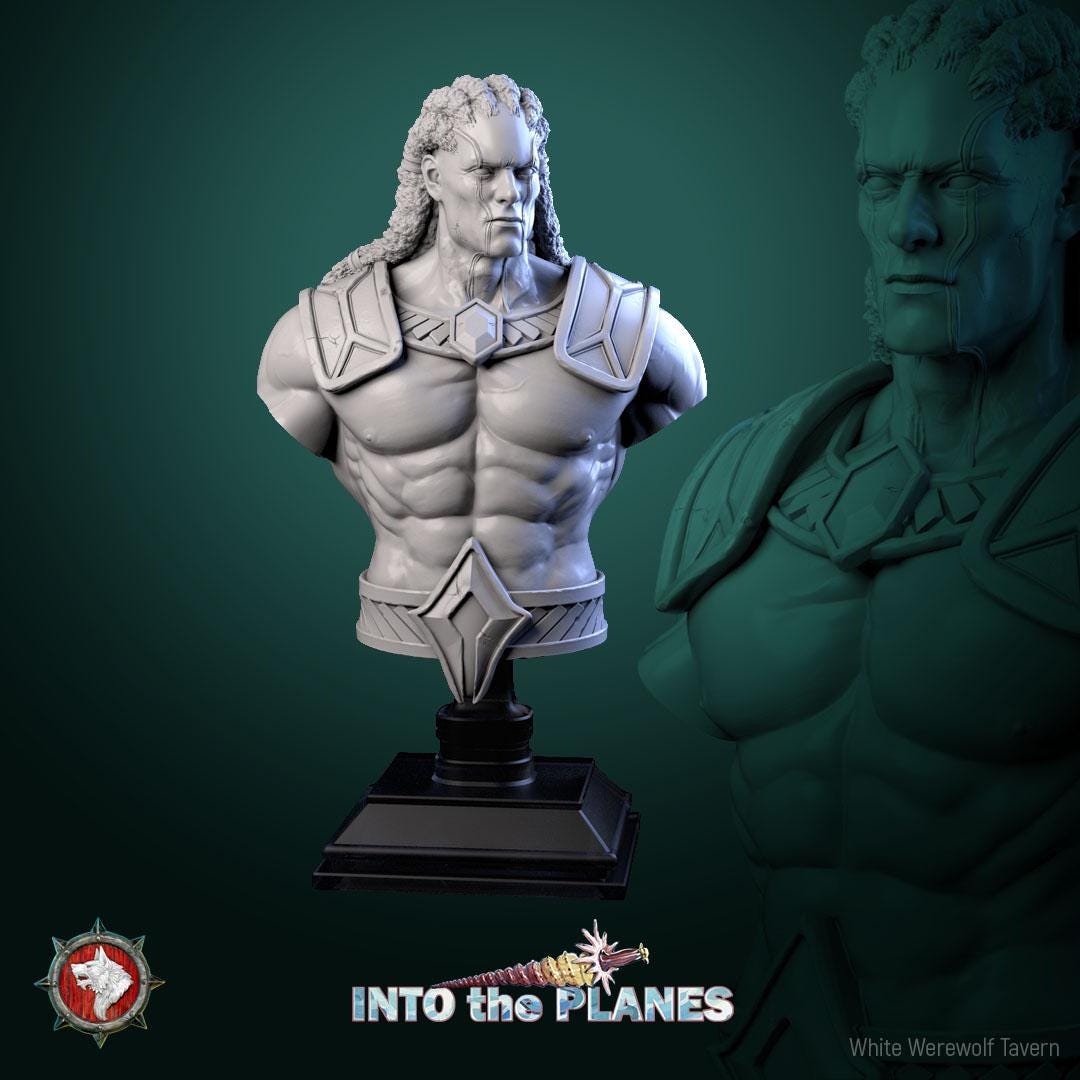 Bust of Rag the Earth Genasy | by White Werewolf Tavern | D&D | DND ...