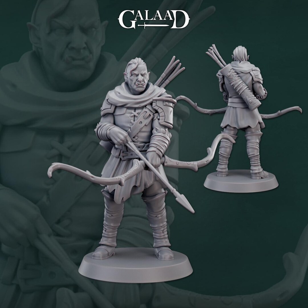 Half Orc by Galaad Miniatures - Etsy