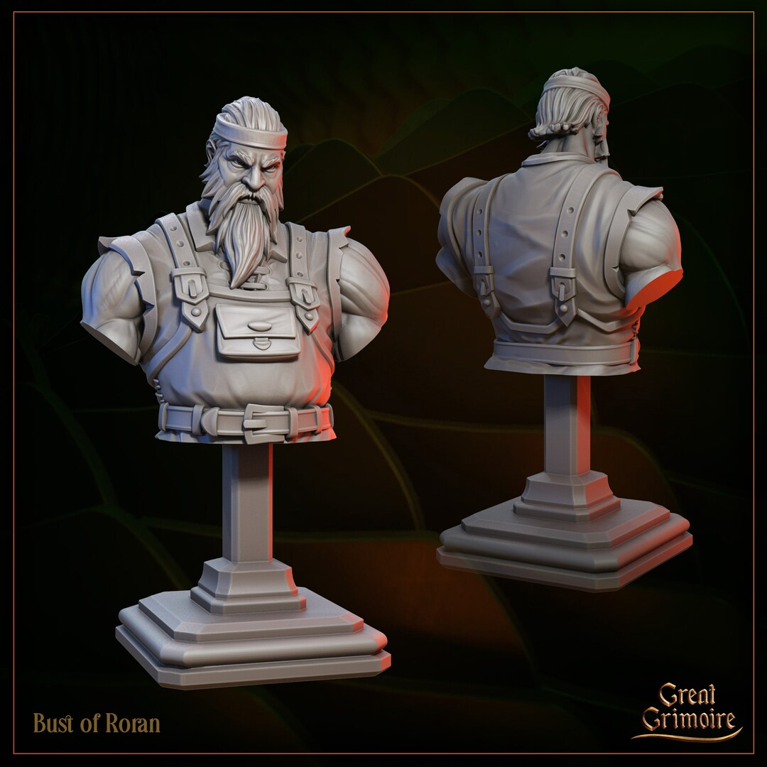 Bust of Roran by Great Grimoire - Etsy