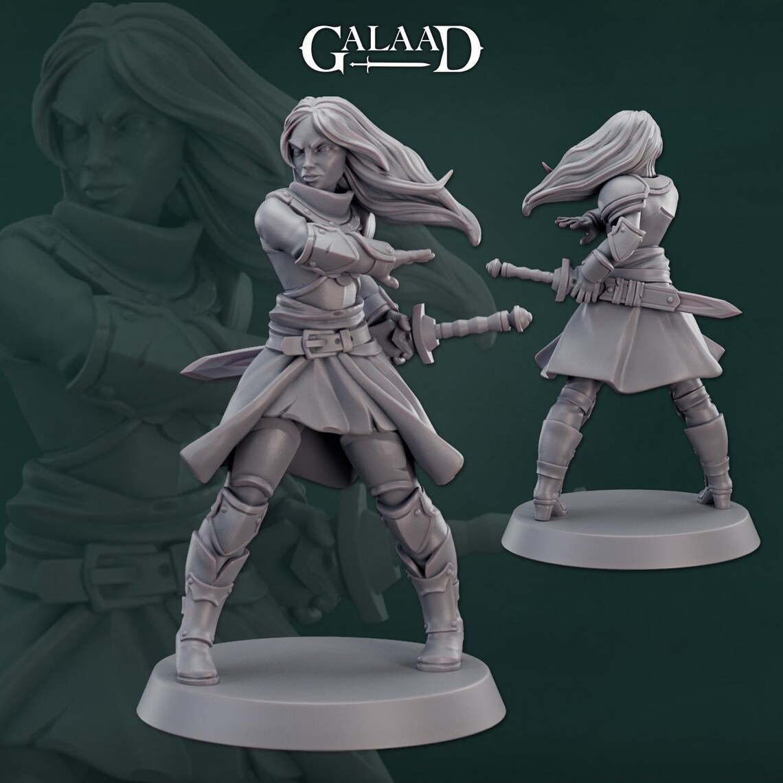 Female Knight by Galaad Miniatures - Etsy