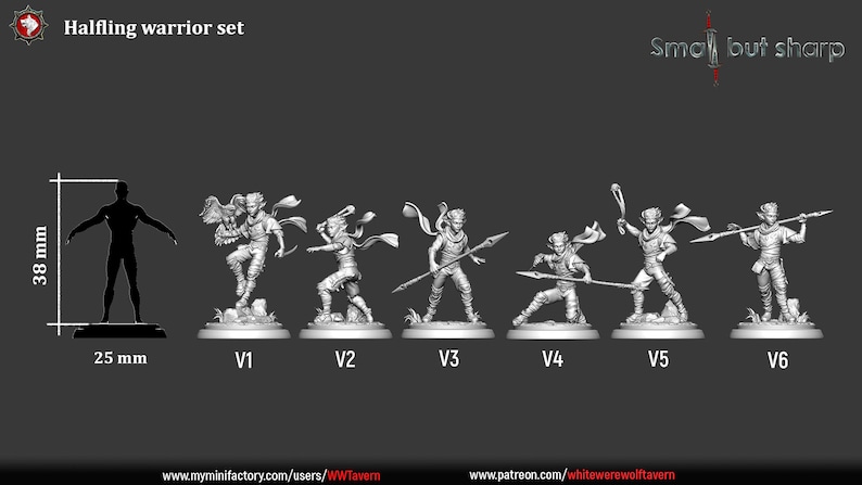 Halfling Warriors by White Werewolf Tavern - Etsy