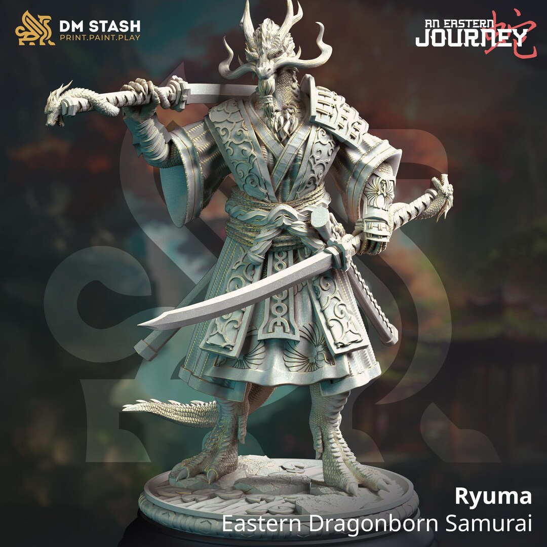 Dragonborn Samurai - Ryuma by DM Stash - Etsy