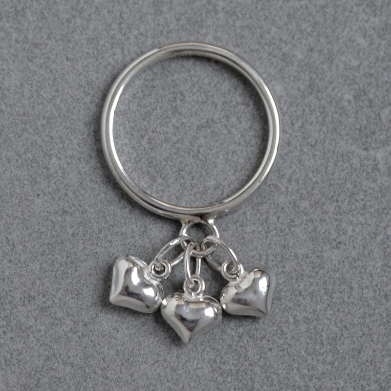 Dangle Heart Ring Pinky - Etsy