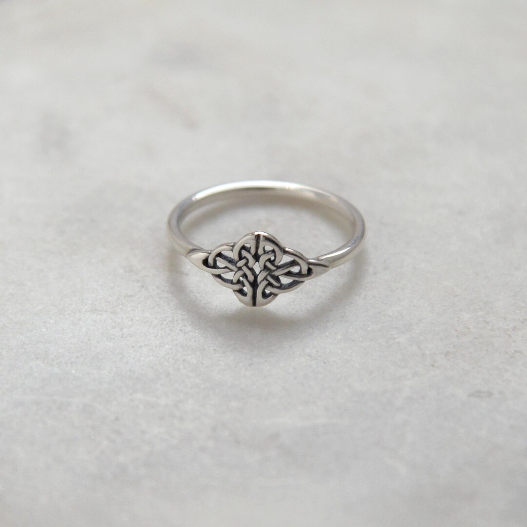 Celtic Knot Ring Sterling Silver, Infinity Love, Promise Ring - Etsy