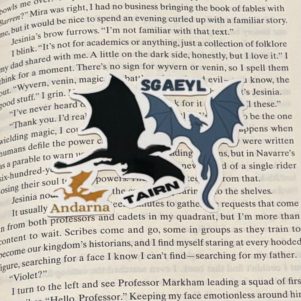 Forth Wing Dragons Sticker, Fourth Wing Sticker, Violet Sorrengail ...