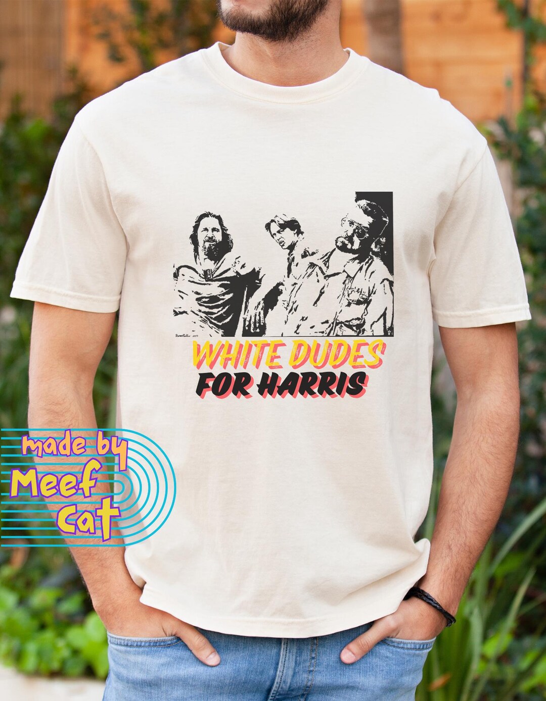 WHITE DUDES for HARRIS the Big Lebowski Shirt, Vote for Kamala Harris ...