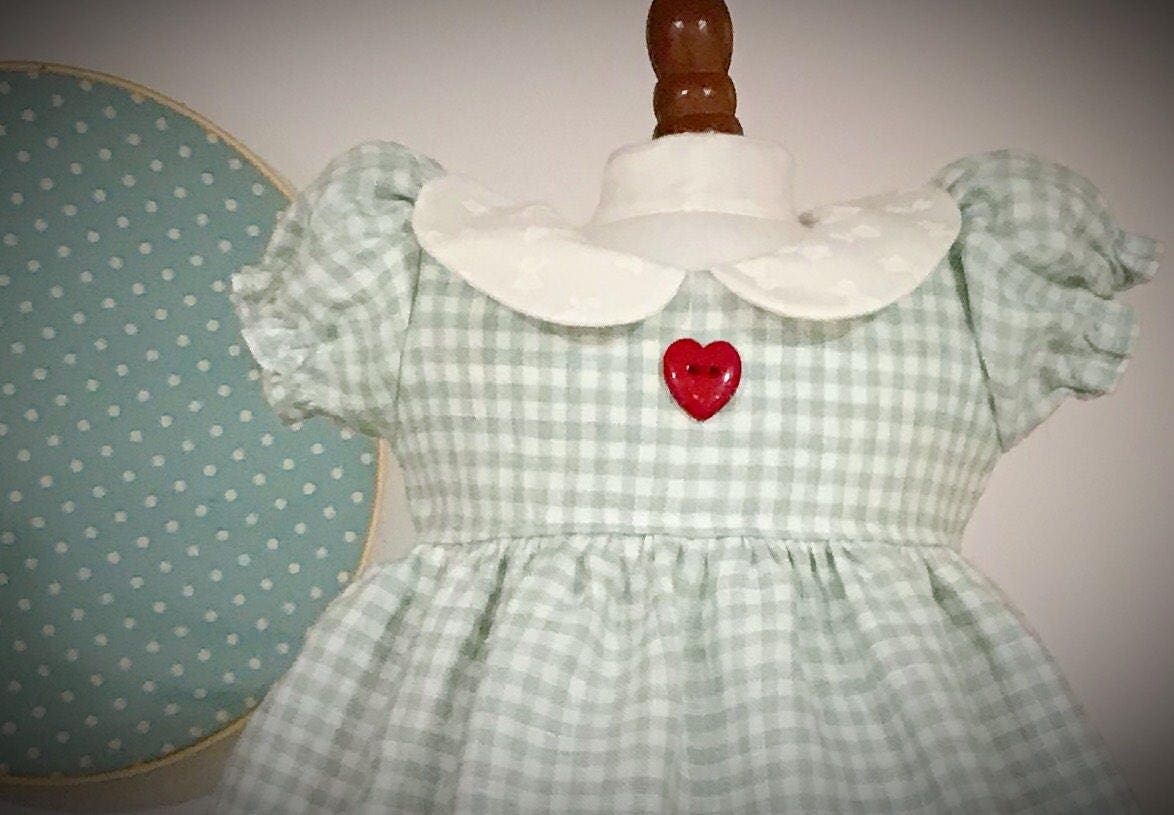 Reggie's Pretty Party Dress Pattern PDF -fits Waldorf Doll 16" to 18 ...