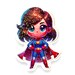 She's a Superhero Sticker, for Laptops, Water Bottles, Notebooks, Phone ...