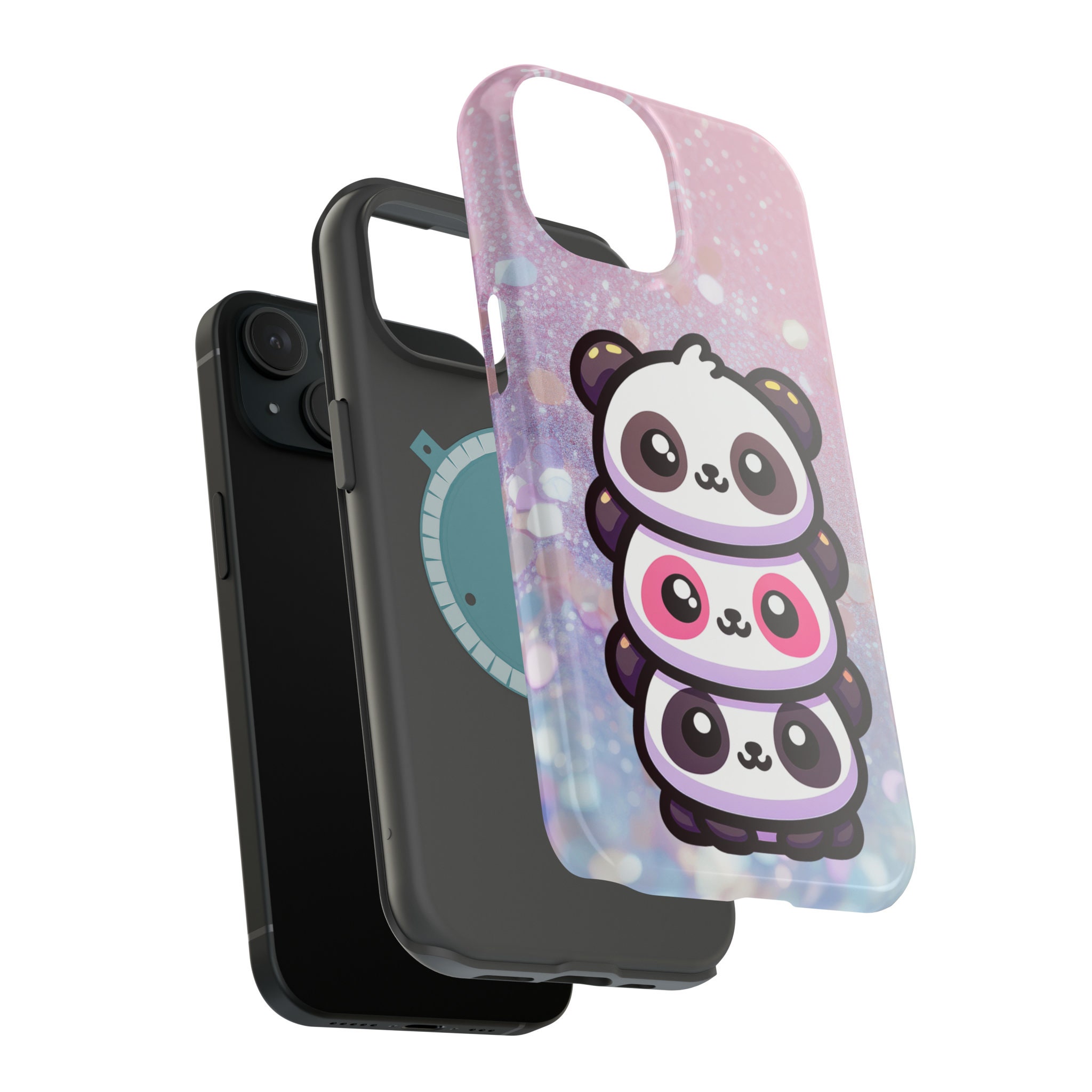 Stack of Adorable Kawaii Pandas on an iPhone Magsafe Tough Cases iPhone ...