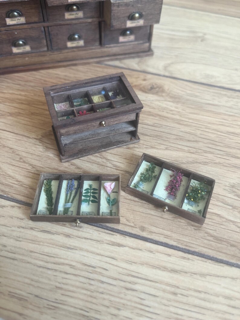 Miniature Dollhouse Alchemy Wizard Bookcase | Wooden 1:12 Books Potions ...