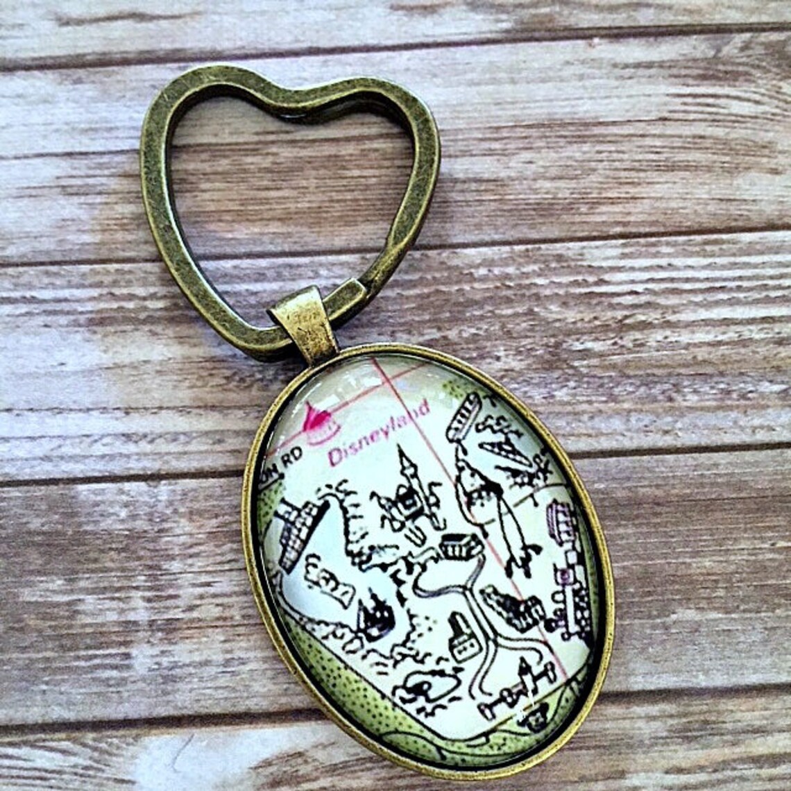 Vintage Disneyland Key Chain Disney Map Disneyland Map - Etsy