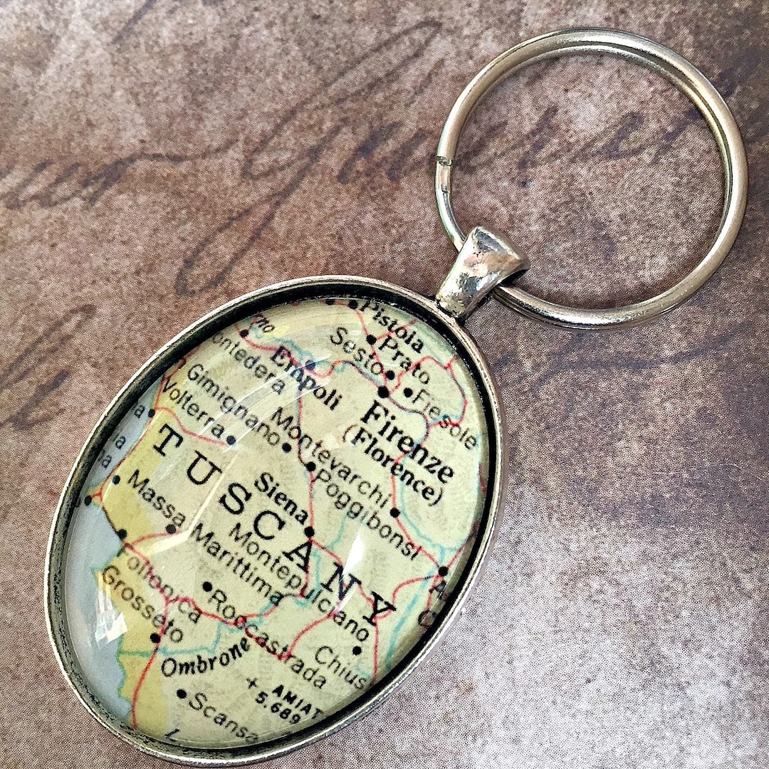 Tuscany Key Chain, Italy, Volterra, Florence, Firenze, Siena, Empoli ...