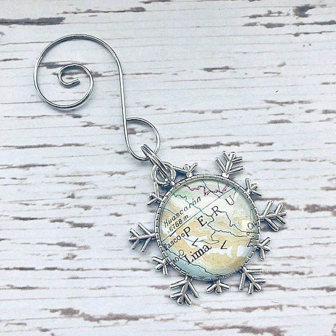 Peru, Lima Peru, Super Cute Gift Box, Map Ornament, Snowflake Ornament ...