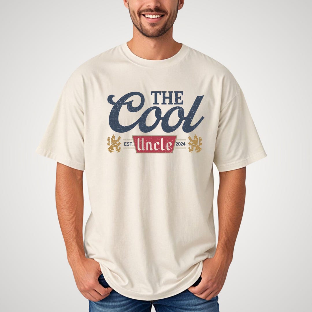 The Cool Uncle Shirt Pregnancy Announcement Shirt for Uncle the Cool ...