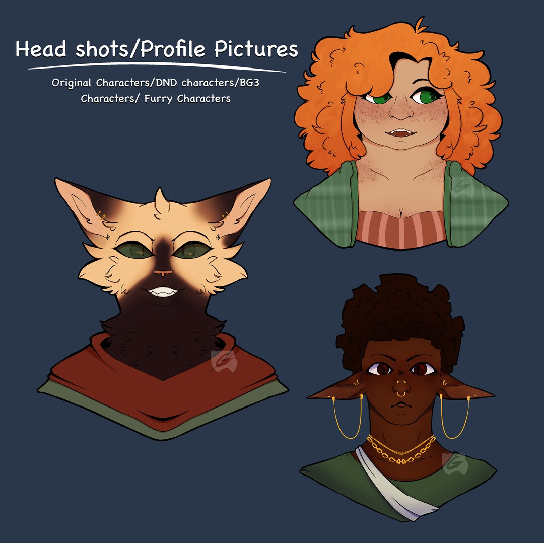 Custom Headshot/pfp DND Character Art Custom Character Art BG3 ...