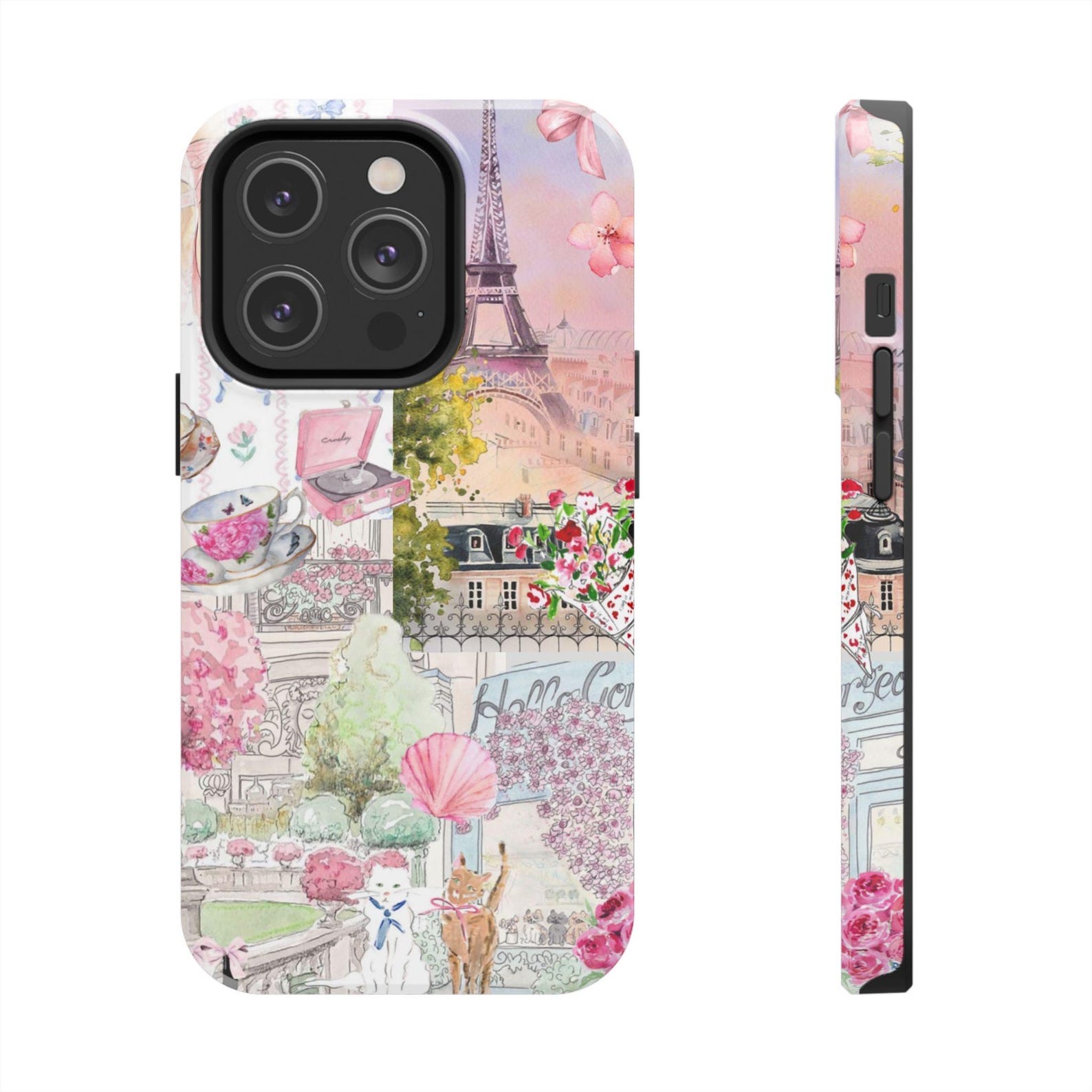 Paris Coquette Collage iPhone Case 16 15 14 13 12 11 Pro Max, Emily in ...