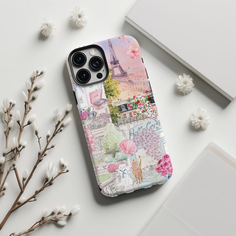 Paris Coquette Collage iPhone Case 16 15 14 13 12 11 Pro Max, Emily in ...