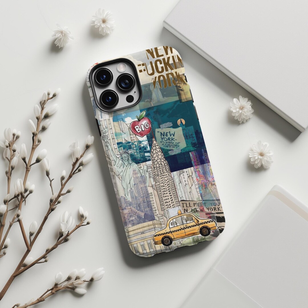 NYC Collage Phone Case: New York City iPhone Cover - Etsy