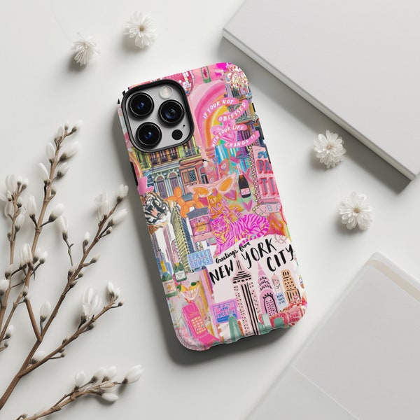New York City Collage Phone Case - Etsy