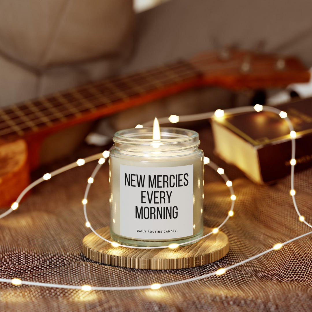 Daily Routine Candle. Inspirational Quotes Candles. Birthday Gift ...