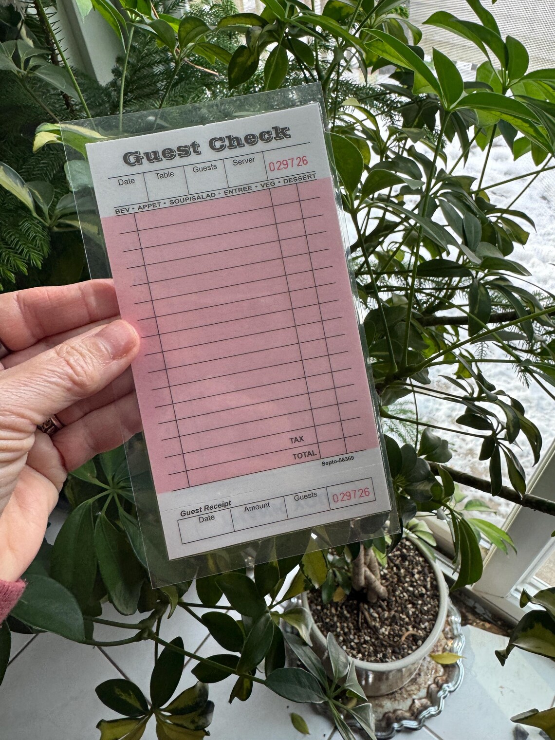 Pink Guest Check, Dashboard - Etsy