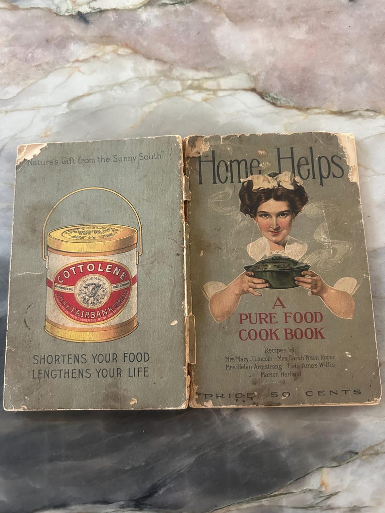 1910 Home Helps Cookbook: Antique Recipes, Junk Journal Ephemera - Etsy