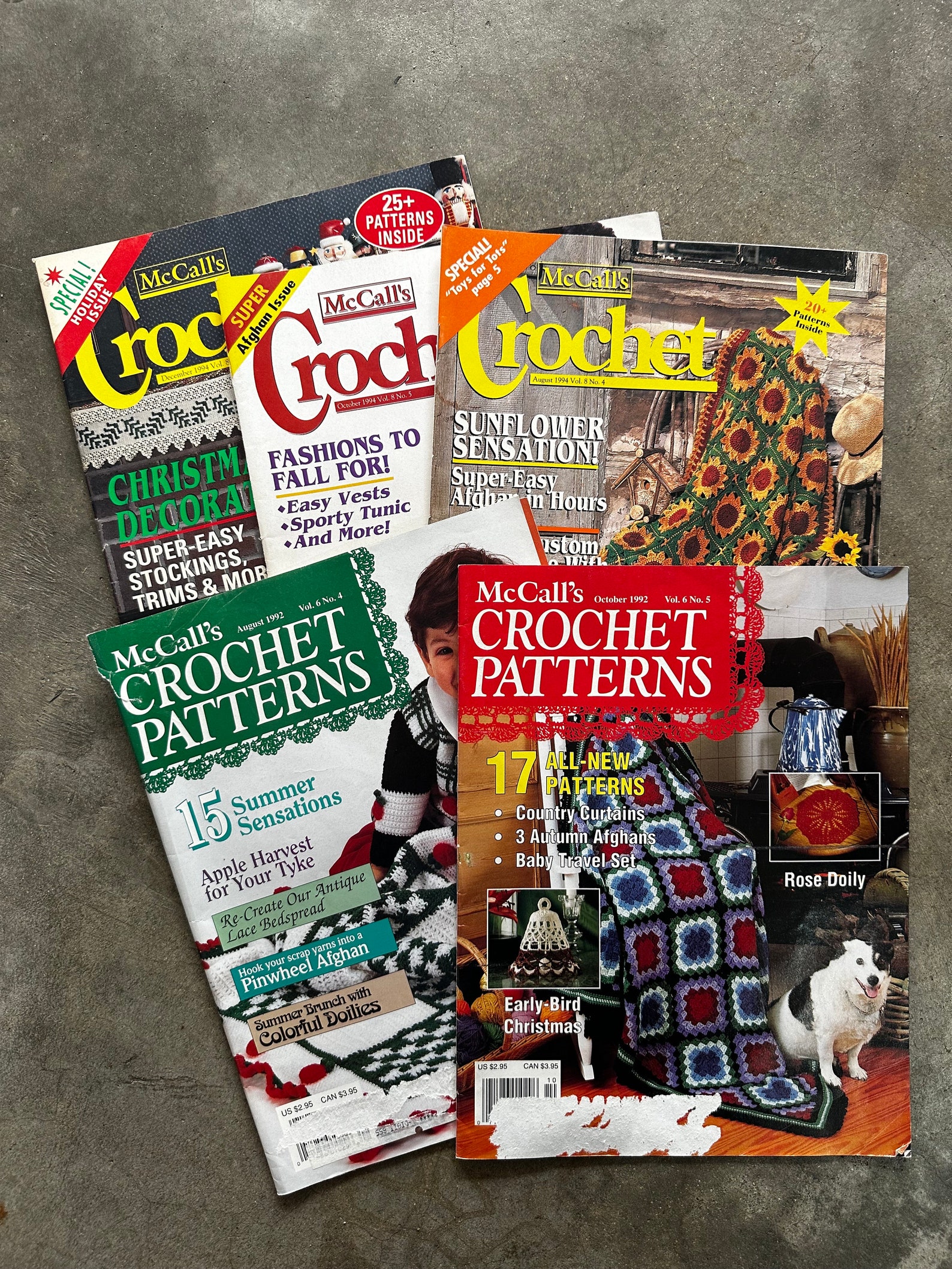 Mccall's Crochet Patterns Magazine, Vintage Magazine, Junk Journal ...