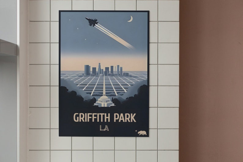 Griffith Park Los Angeles Poster - Digital Download - Etsy