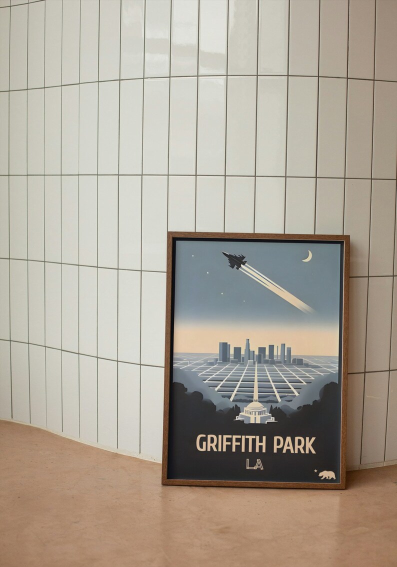 Griffith Park Los Angeles Poster - Digital Download - Etsy