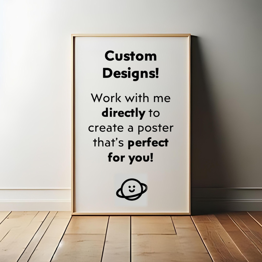 Custom Poster Design! (watercolor, Sports Team, Landscape, Food) - Etsy