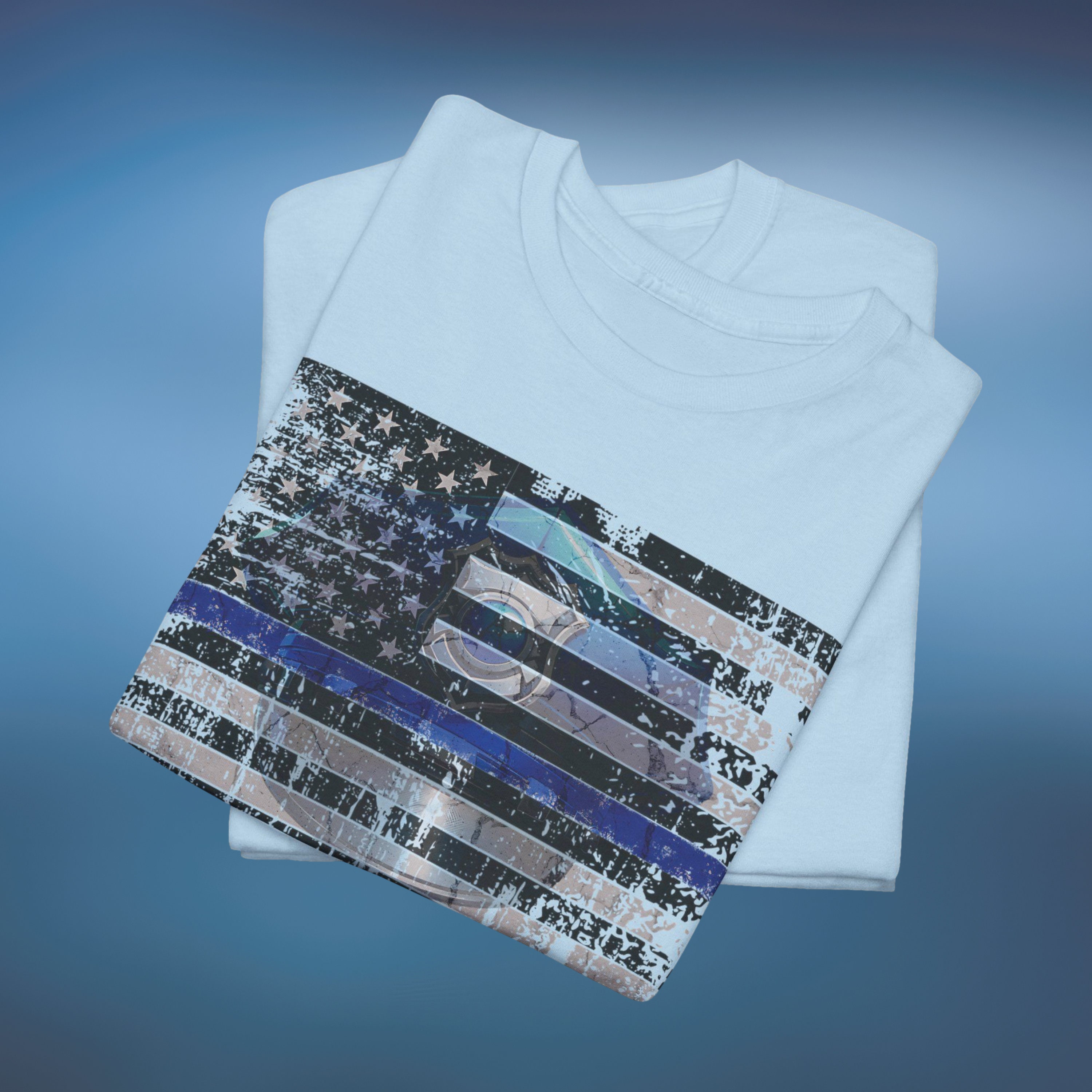 Thin Blue Line American Flag Shirt, Police Officer Gift, Law ...