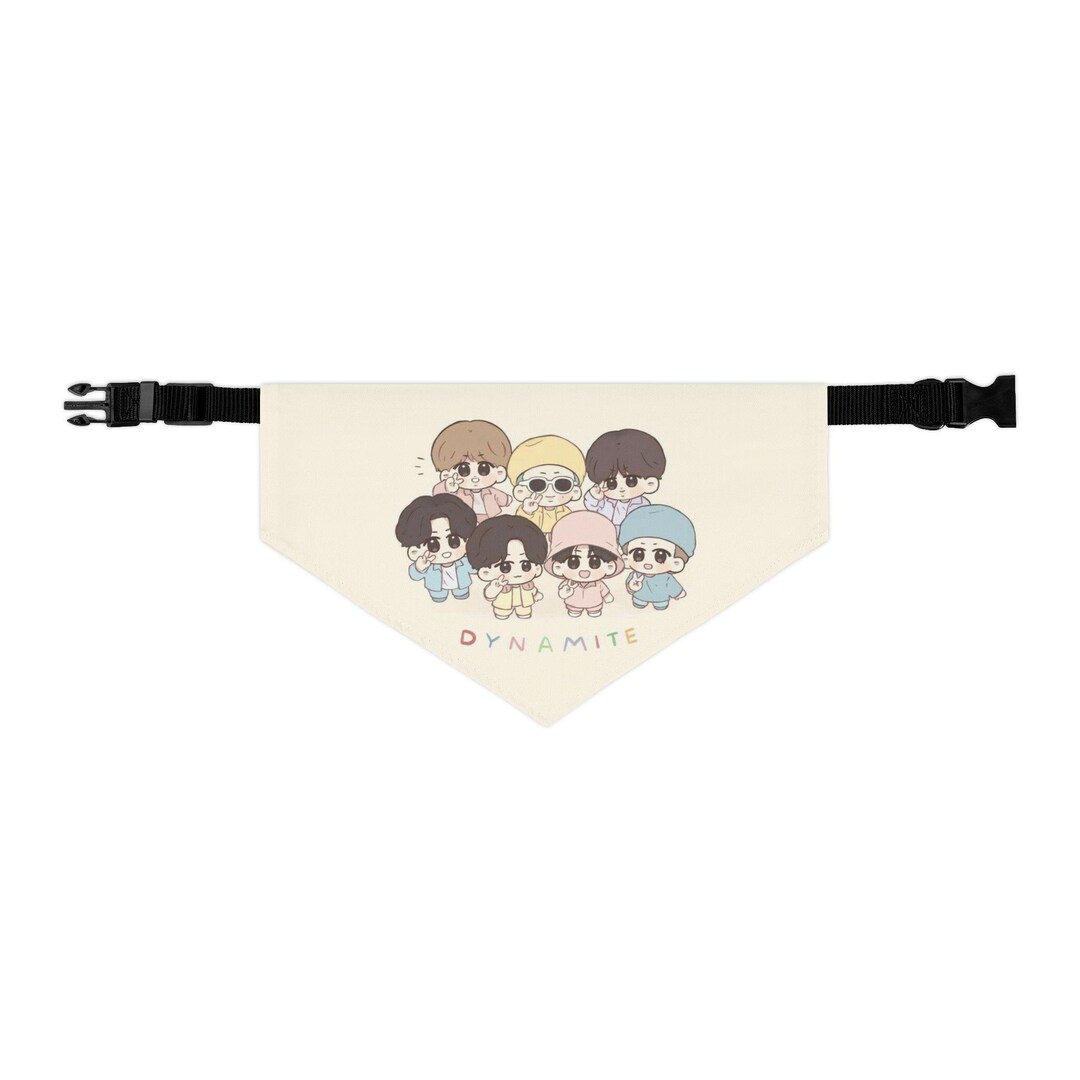 BTS Dog Bandana, BTS Dynamite Dog Bandana Collar, BTS Fans, Bts Dog ...