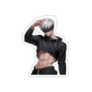 Gojo Satoru Sticker, Gift for Anime Lovers, Gojo Badass Sticker, Anime ...