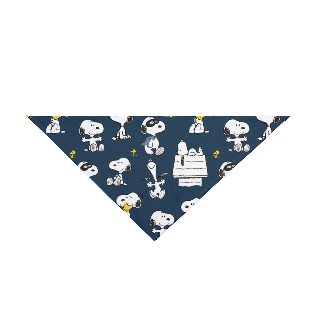 Snoopy Dog Bandana, Snoopy Lover, Dog Bandana, Dog Bandana, Snoopy Tie ...
