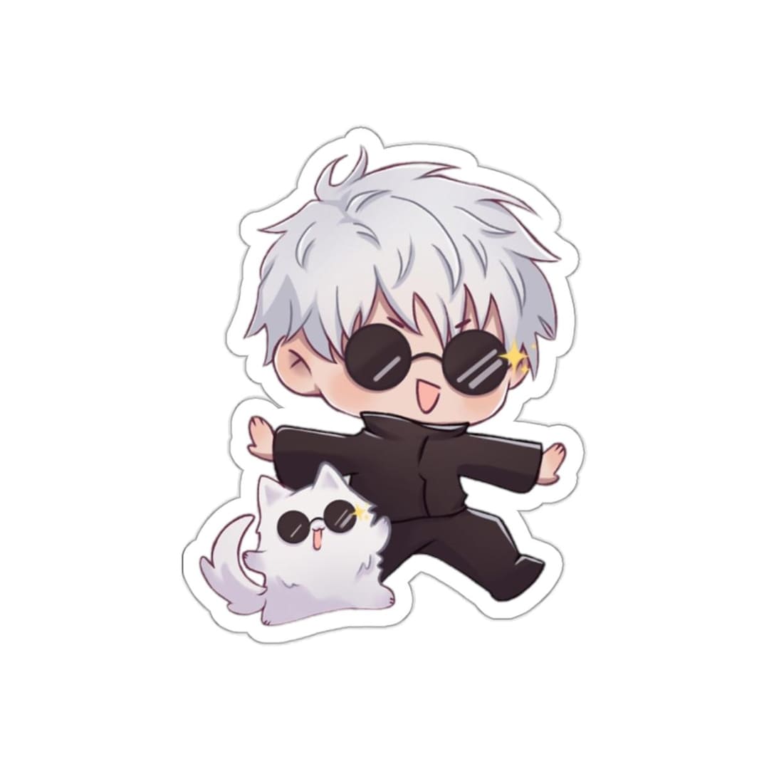 Gojo Satoru Sticker, Gift for Anime Lovers, Gojo Badass Sticker, Anime ...