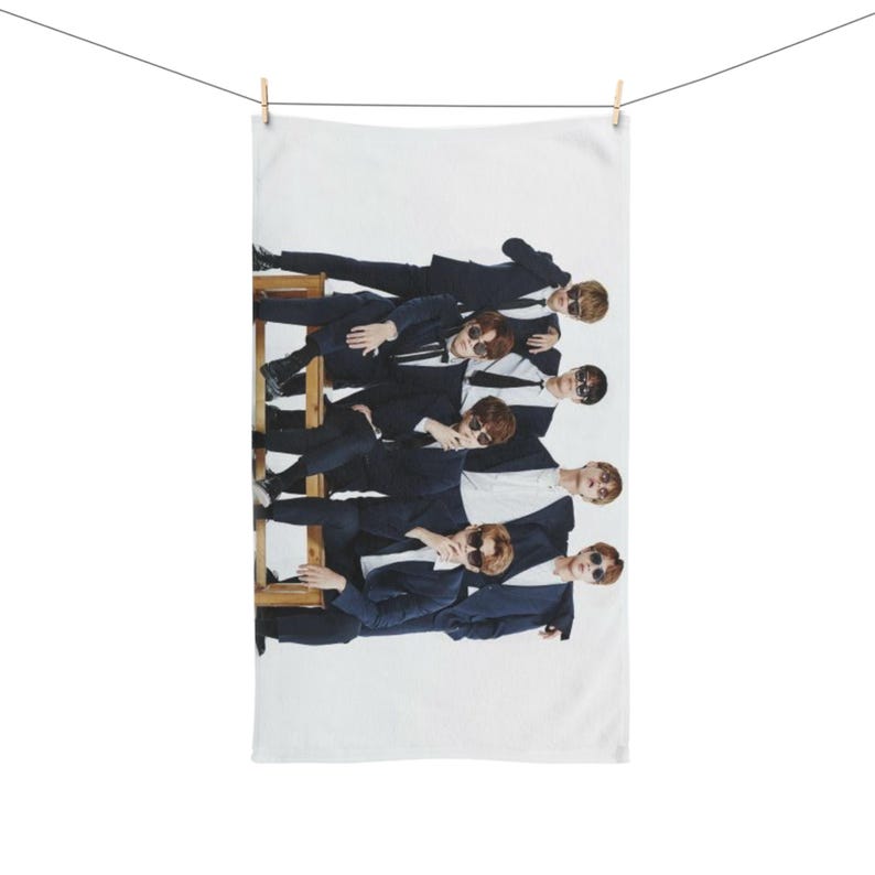 Kpop BTS Bangtan Boys Beach Rally Golf Towel Printed in USA Suga Jimin ...