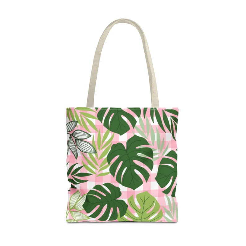 Tropical Leaves Tote Bag, Beach Bag, Summer Tote, Travel Tote, Hawaii ...