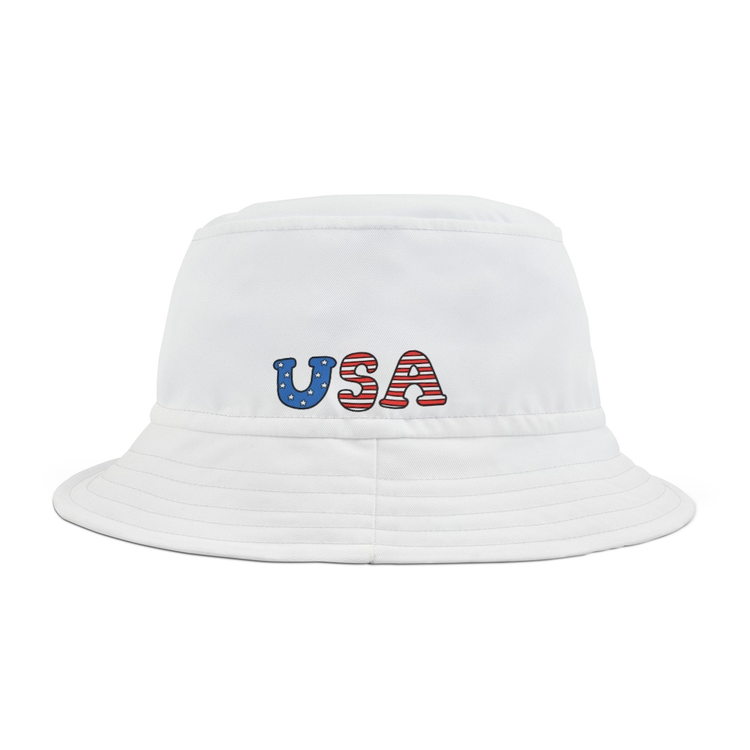 USA Bucket Hat, USA, Fourth of July Bucket Hat, American Bucket Hat ...