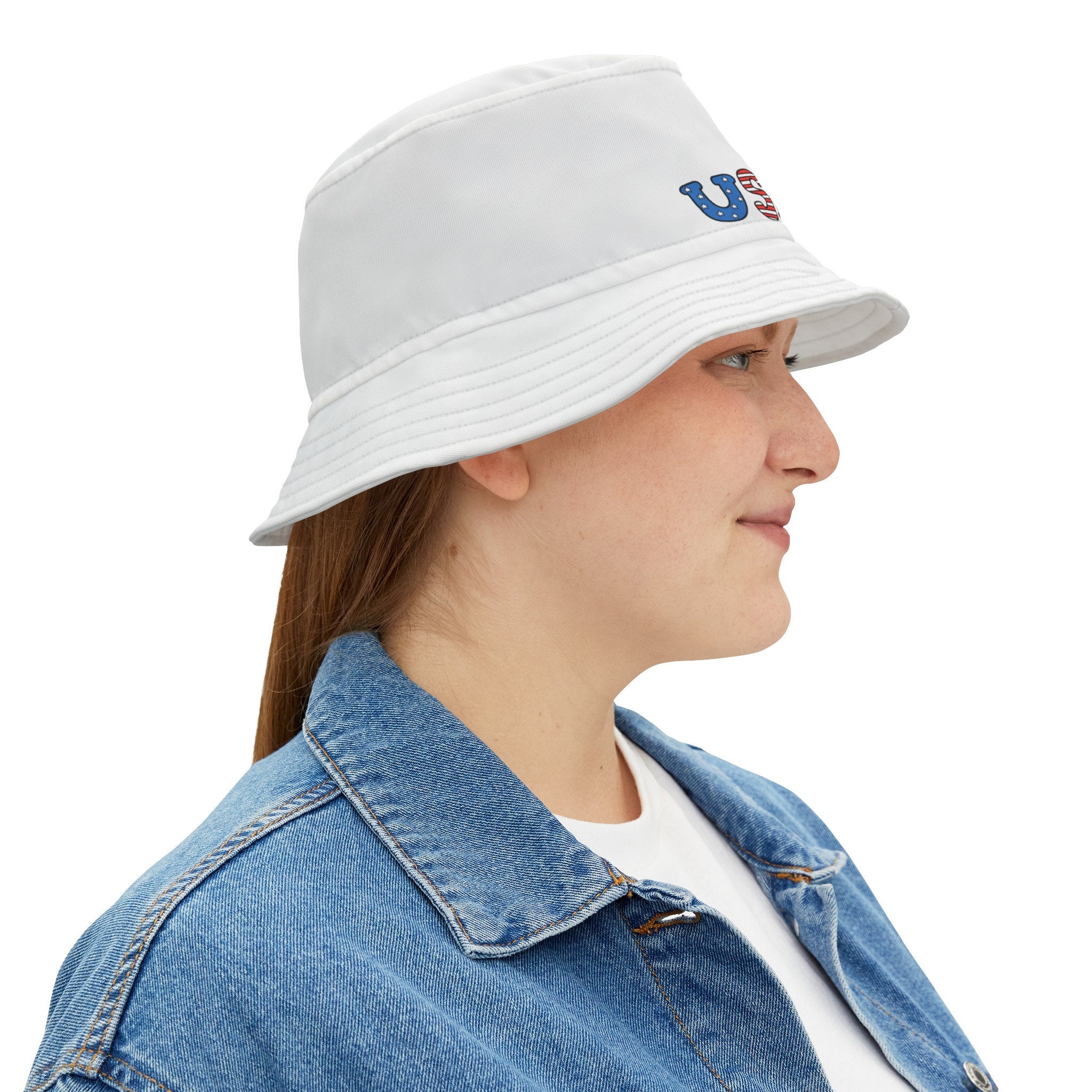 USA Bucket Hat, USA, Fourth of July Bucket Hat, American Bucket Hat ...