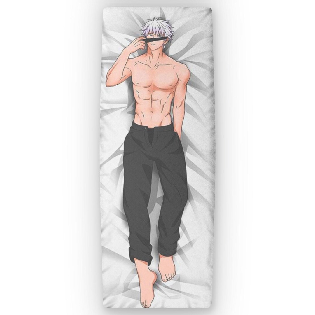 Gojo Satoru Pillow, Gift for Anime Lovers, Gojo Badass Pillow, Anime ...