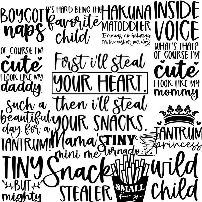 Funny Toddler SVG Bundle: Wild Child Shirt Designs (digital Download ...