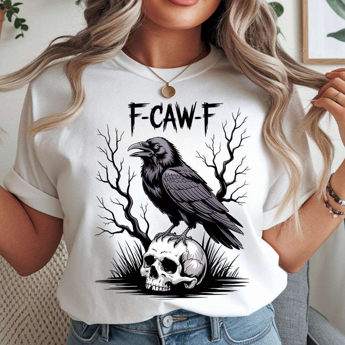 Funny Crow PNG: F-caw-f Retro Clipart (digital Download - Etsy