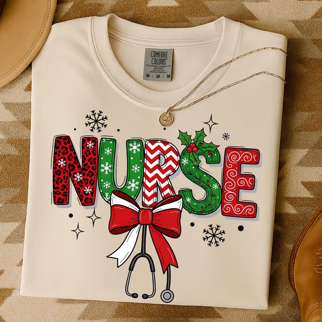 Christmas Nurse SVG PNG | Nurse Life Christmas Sublimation | School ...