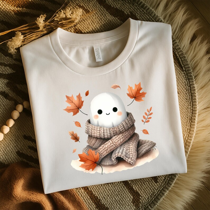 Boho Fall Halloween Ghost Clipart Bundle | Watercolor PNG | Witch Hat ...