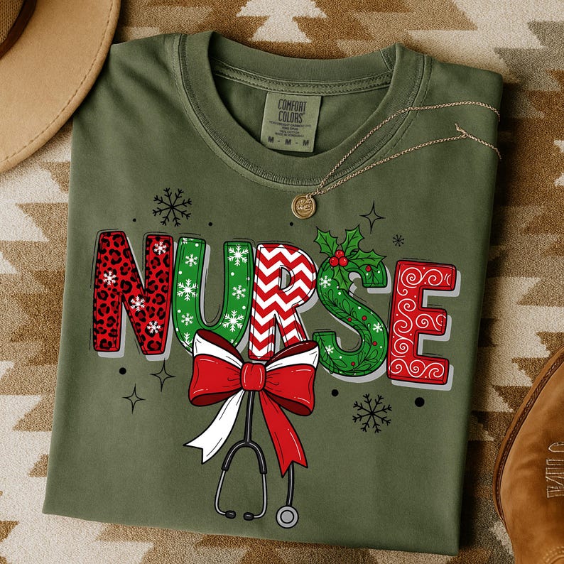 Christmas Nurse SVG PNG | Nurse Life Christmas Sublimation | School ...
