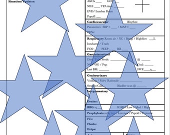 Printable Neuro Nurse Report Sheet - Etsy