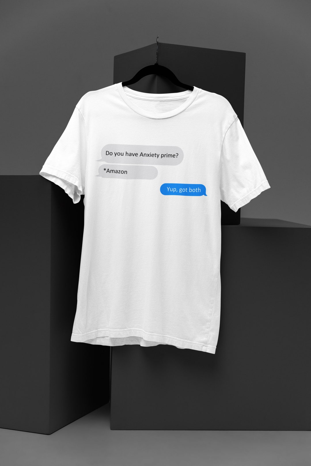 Anxiety Prime Tee | Funny Meme T-shirt | Funny Gift | Mens & Women's ...